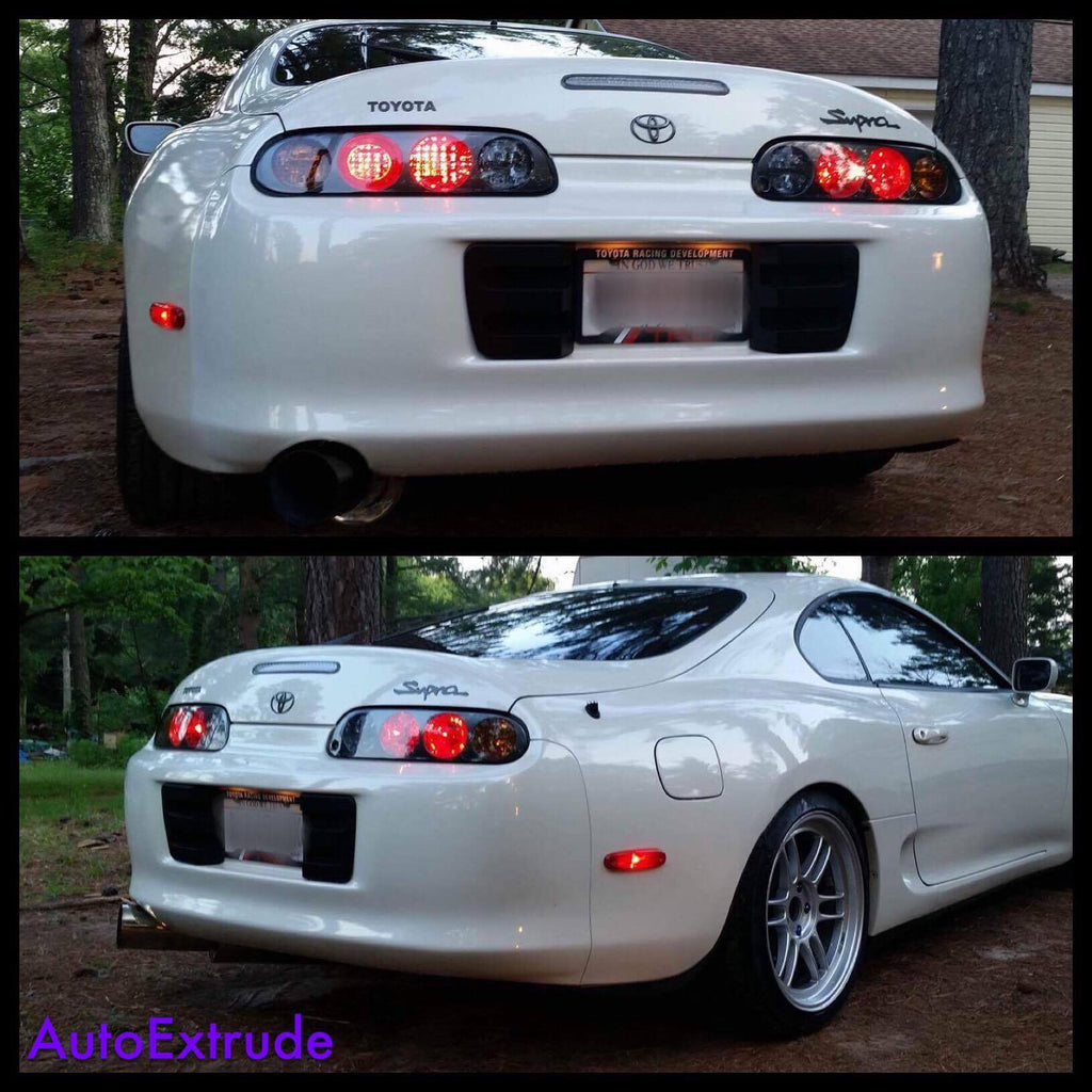 MKIV Supra - TRD Style Rear Bumper Garnish/Pods – AutoExtrude